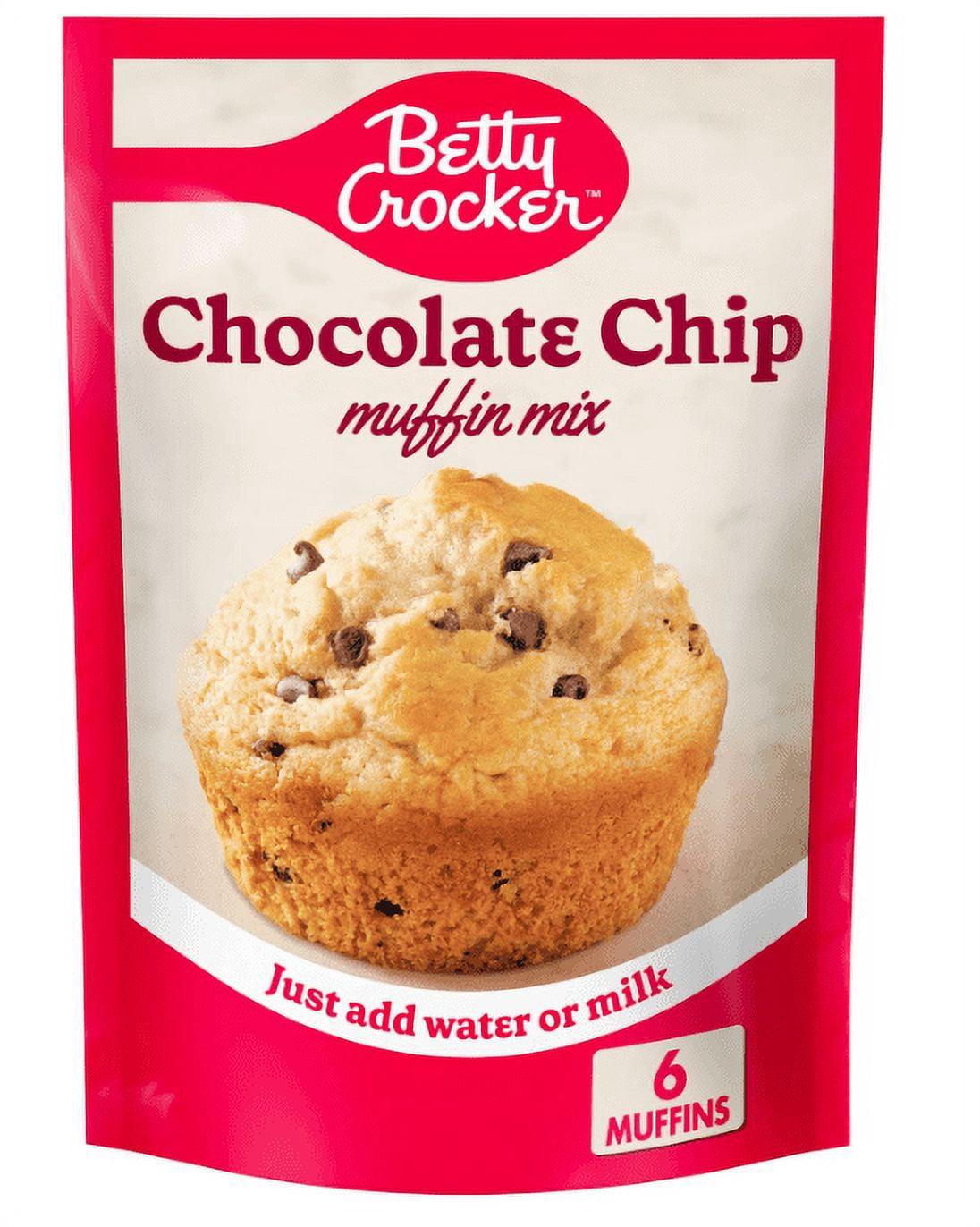 Betty Crocker Chocolate Chip Muffin Mix, 6.5 Oz (Pack Of 9) - Walmart.com