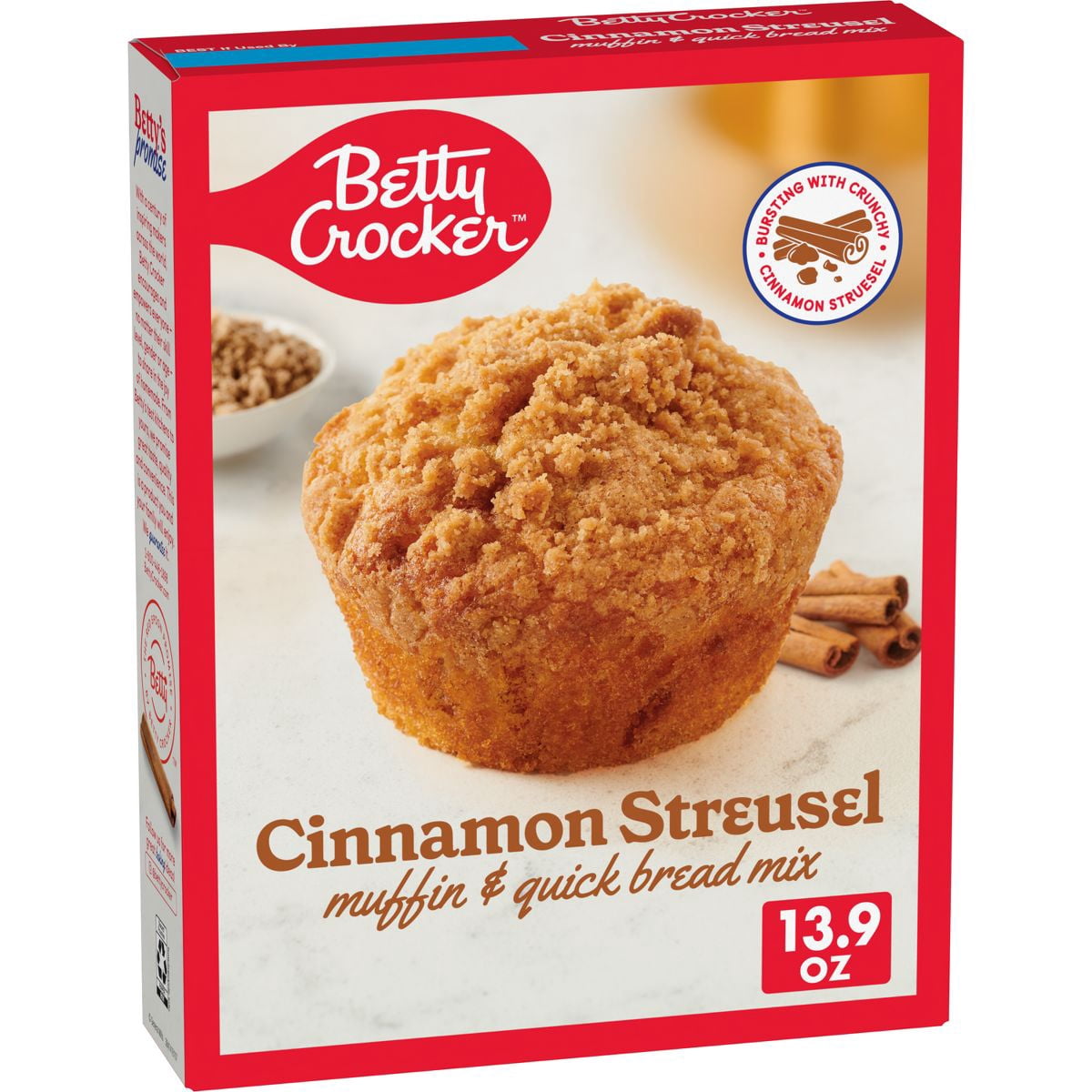 Betty Crocker Cinnamon Streusel Muffin Mix - 13.9oz - Pack of 2 ...