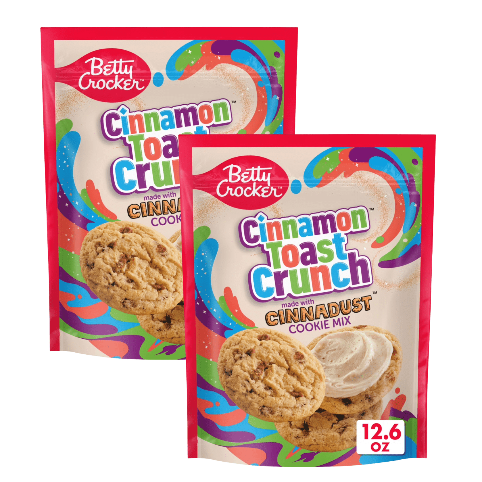 Betty Crocker Cinnamon Toast Crunch Cookie Mix, Made with Cinnadust, 12 ...