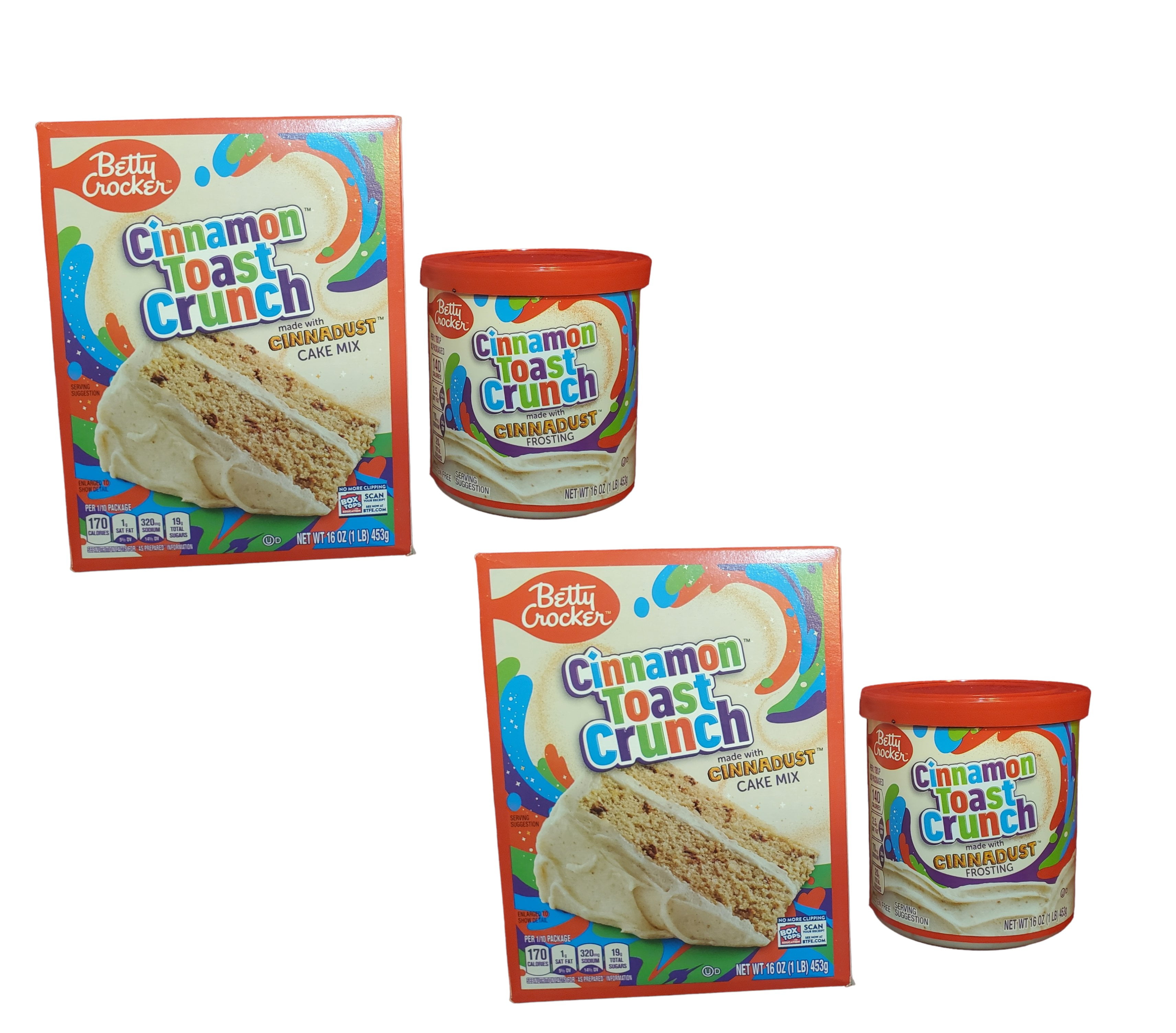Betty Crocker Cinnamon Toast Crunch, Special Edition Cake Mix and Icing ...