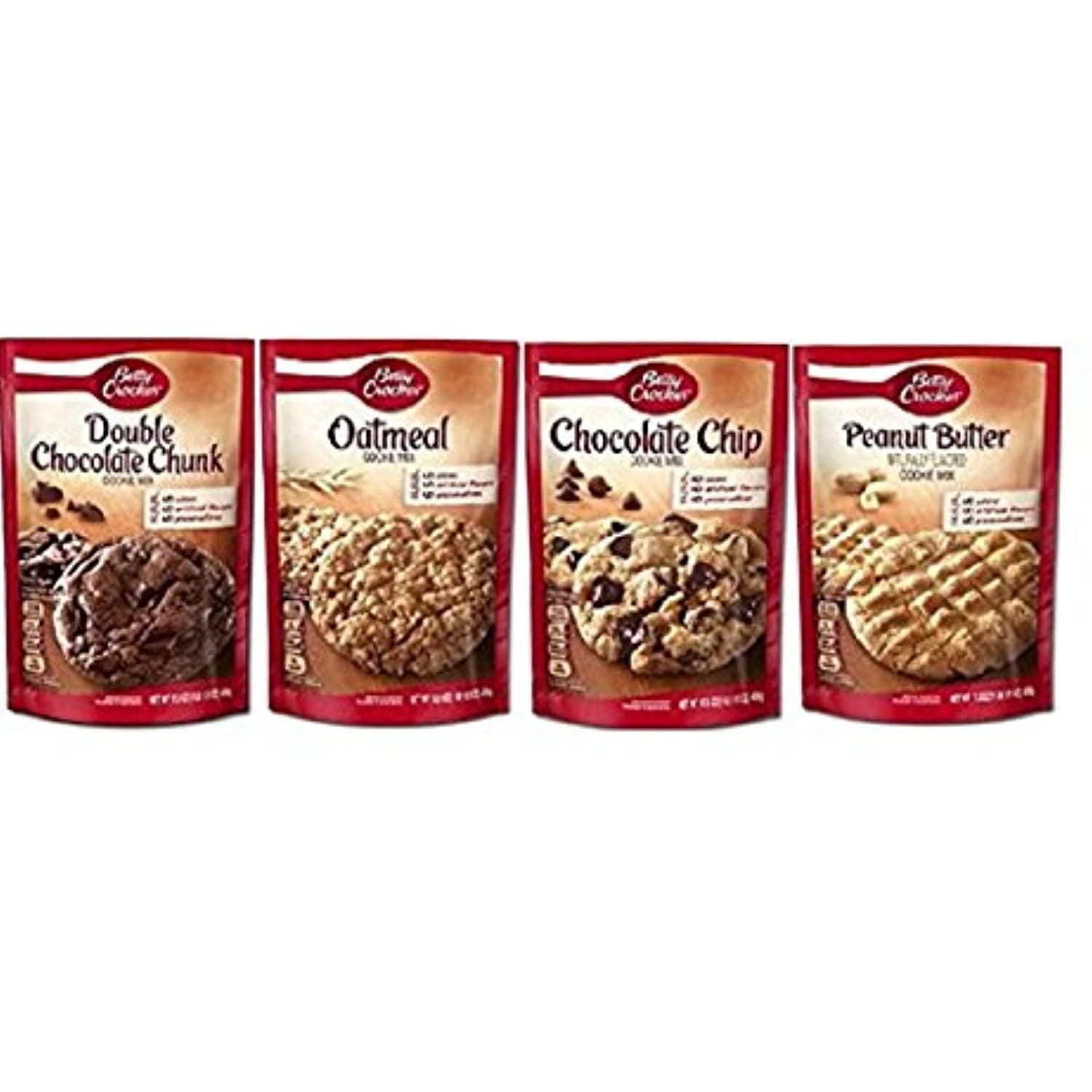 Betty Crocker Cookie Mix Variety Bundle, 17.5 Oz Each, 4Pk - Walmart.com