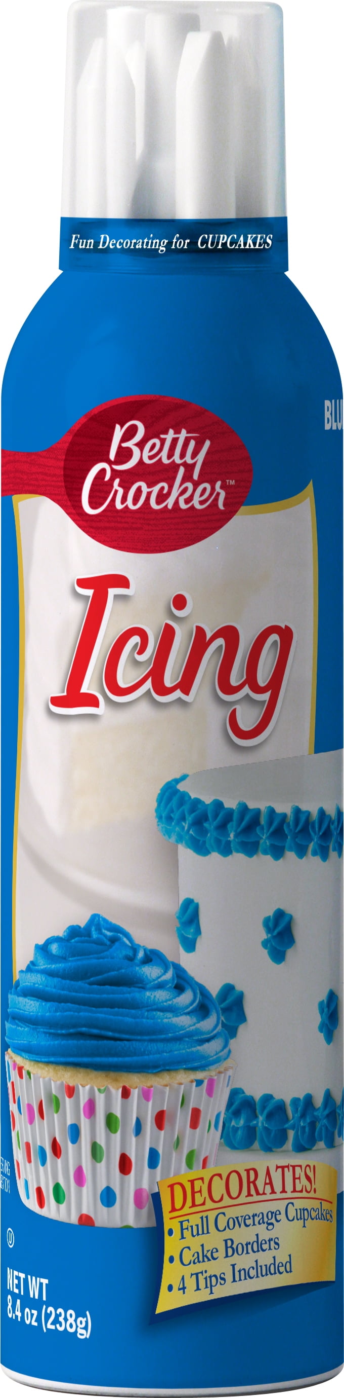 Betty Crocker Buttercream Frosting - Decorating Cupcake Icing, Sky Blue ...