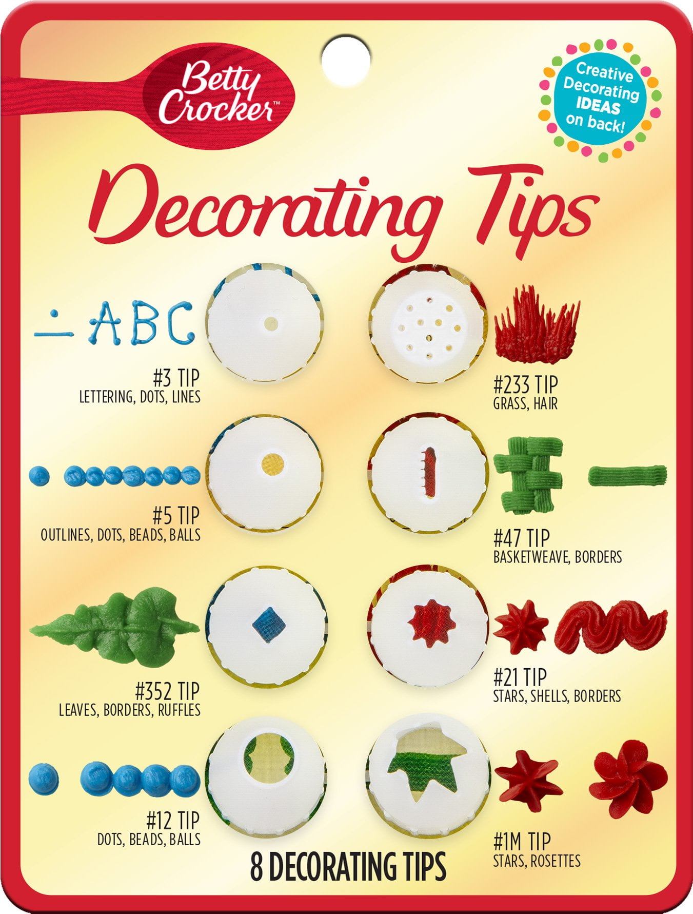 Betty Crocker Decorating Tips (Pack of 3) - Walmart.com