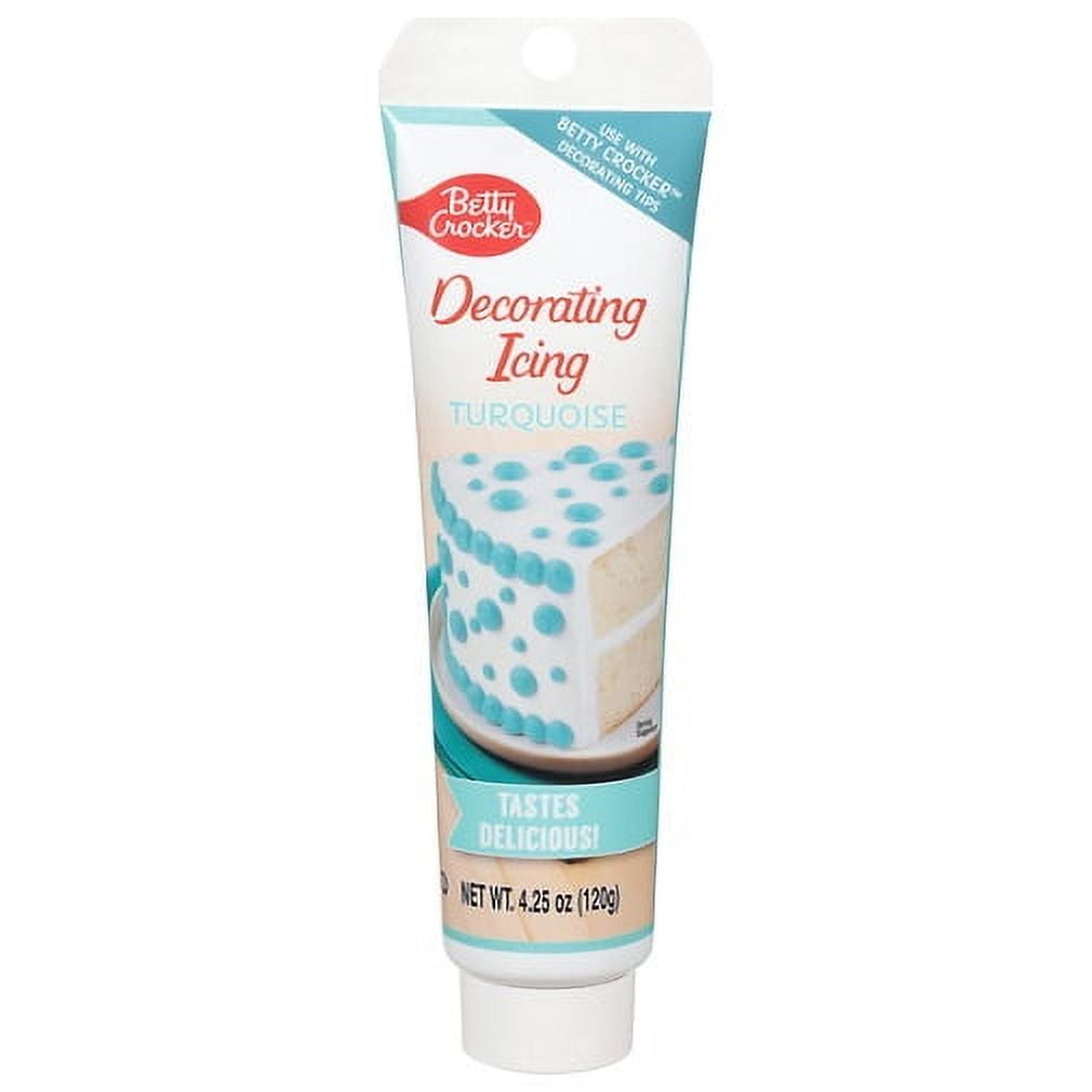 Betty Crocker Decorating Tube Icing Turquoise - Walmart.com