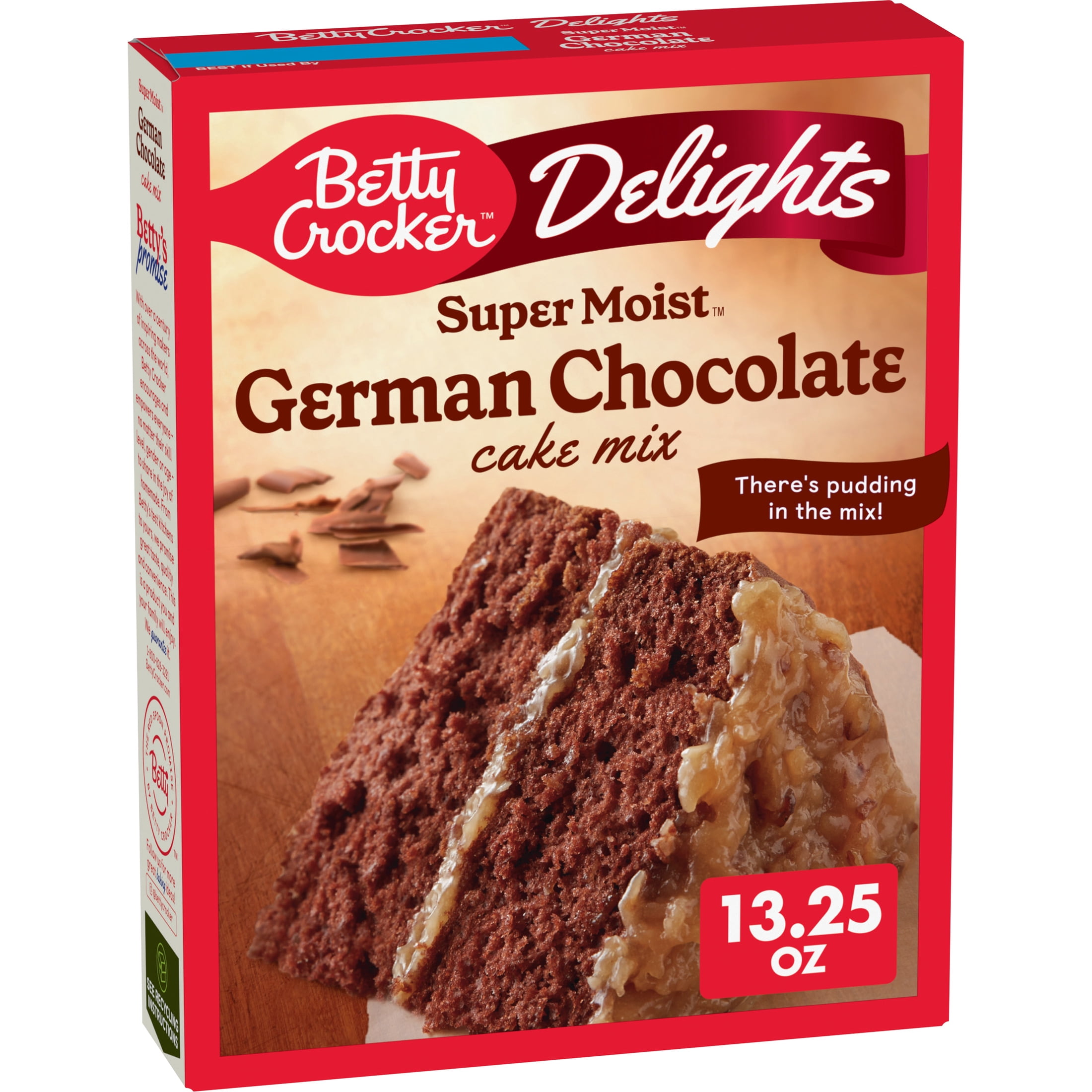Betty Crocker, Cake Mix, 13.25 oz, German Chocolate Super Moist ...