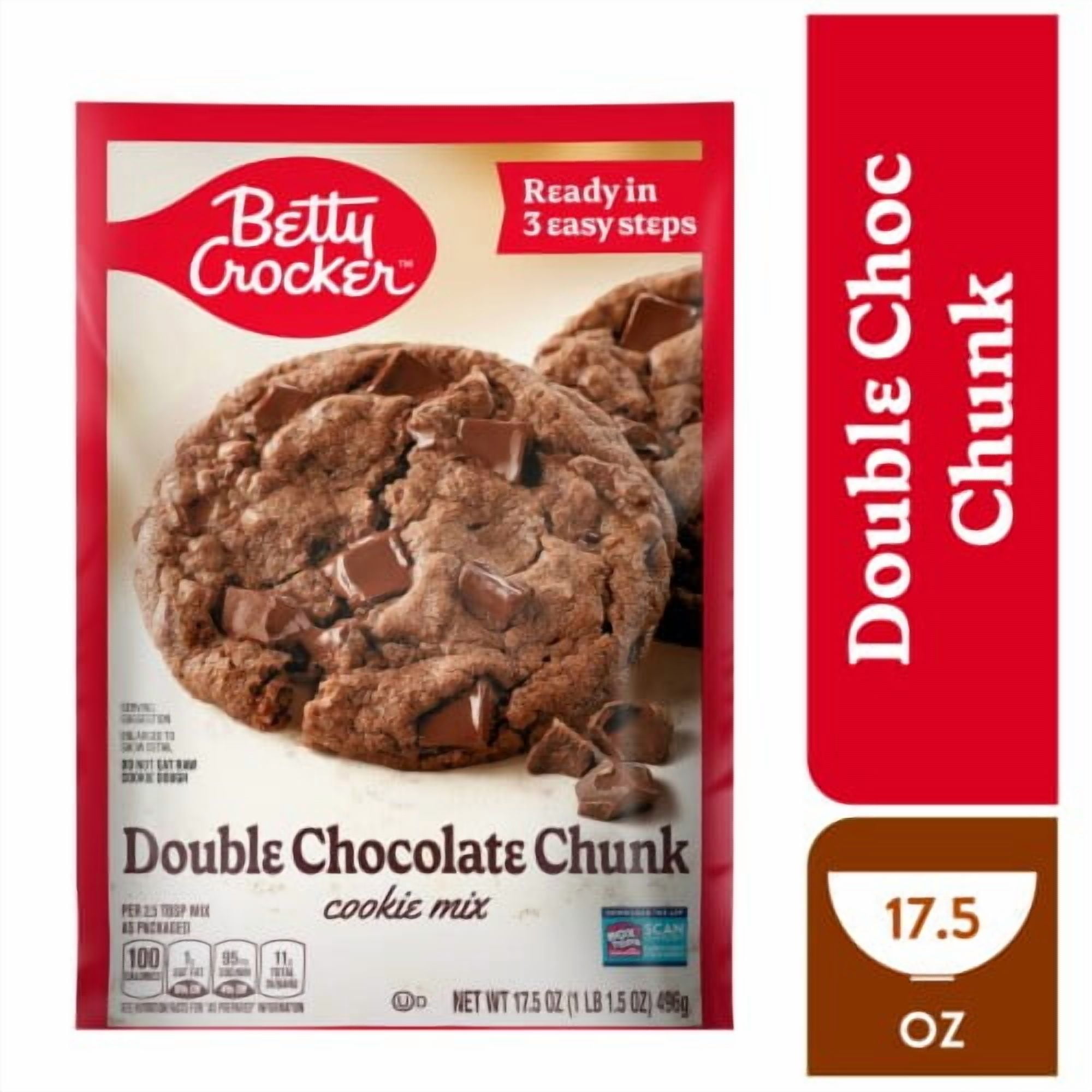 Betty Crocker Choc Cookie Mix - Mix scoops for ecommerce - Walmart ...
