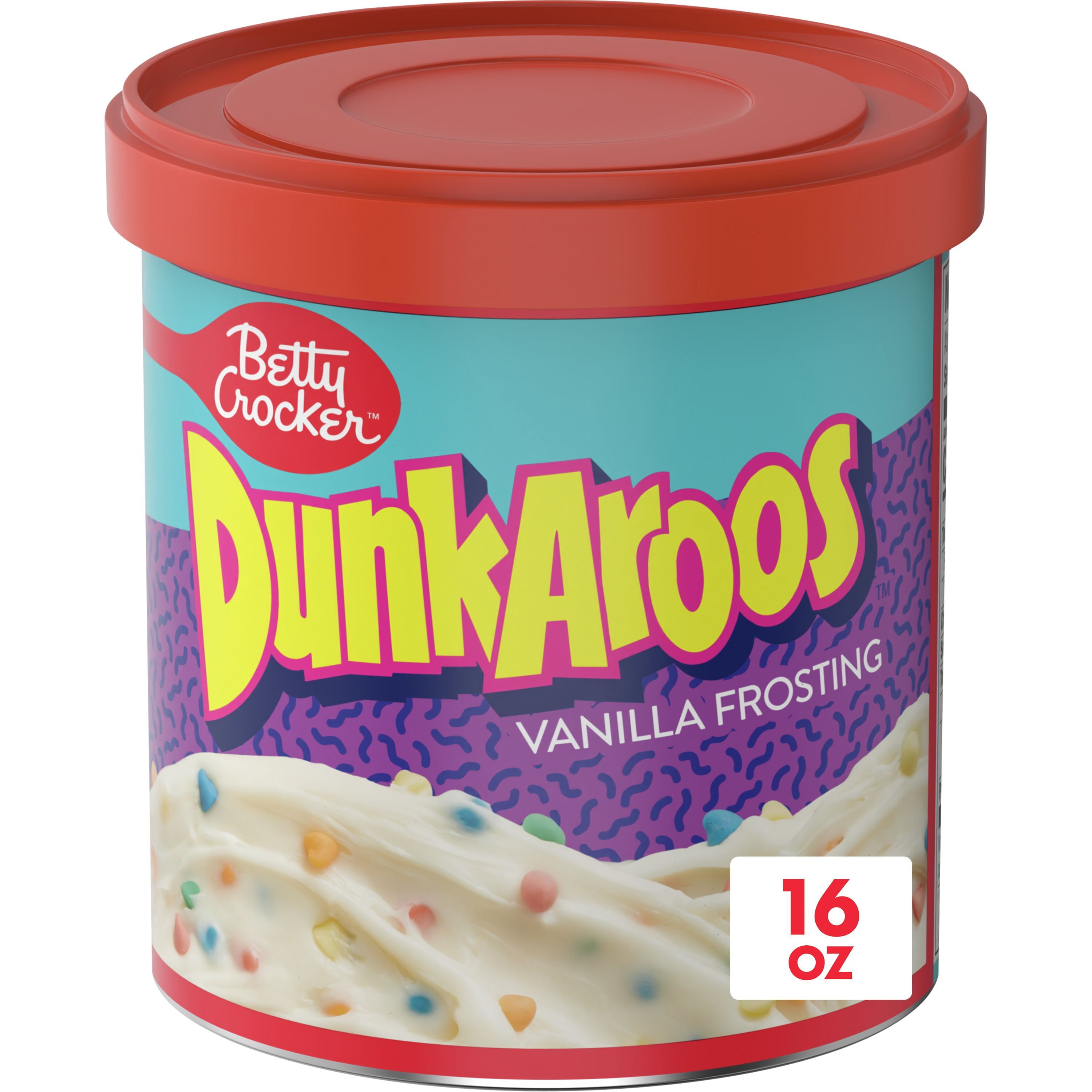 (2 pack) Betty Crocker DunkAroos Vanilla Frosting with Rainbow Chips ...