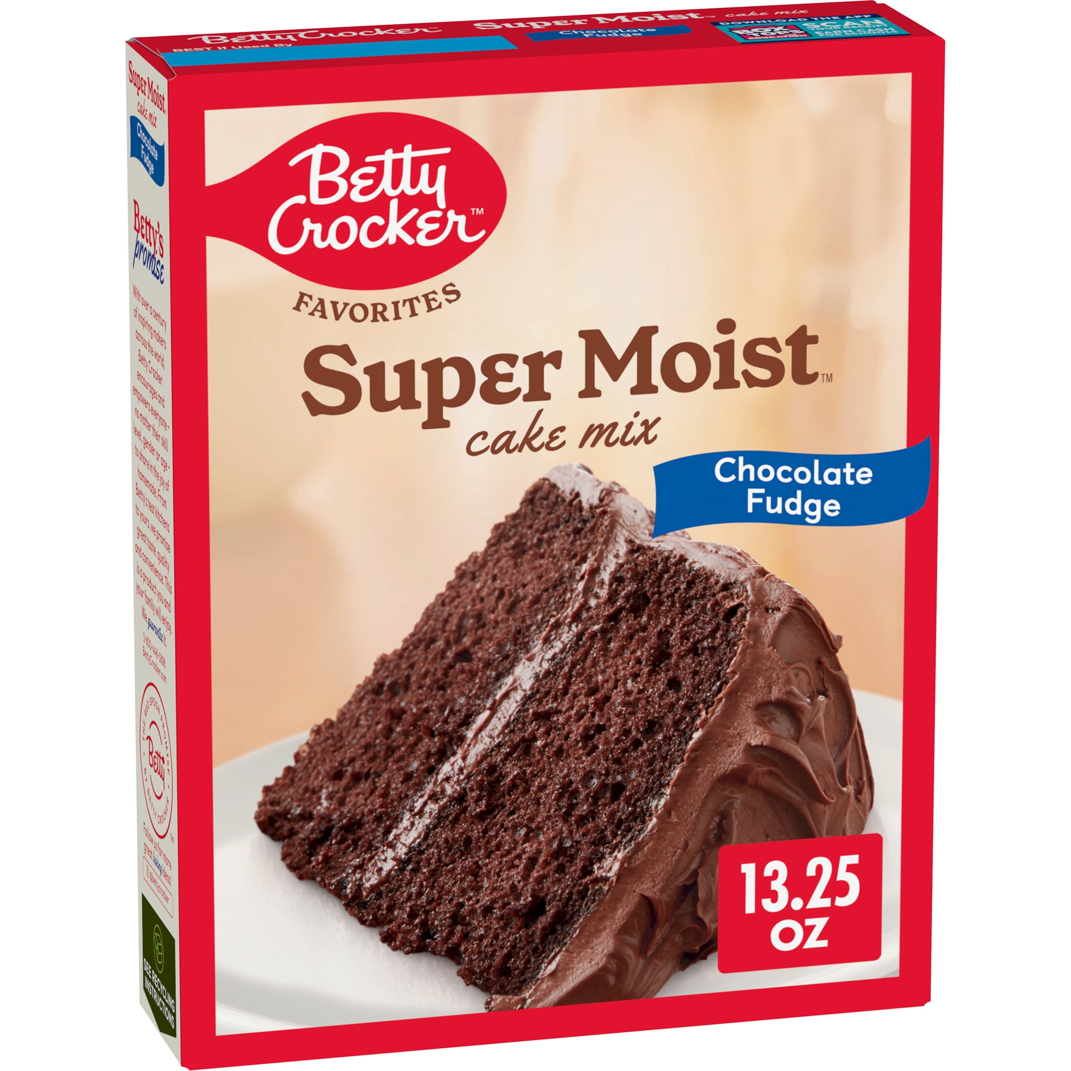 Betty Crocker Chocolate Fudge Cake Mix 13.25 oz Moist Super Moist ...