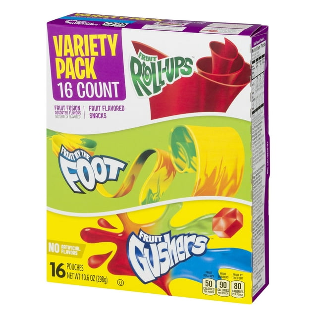Betty Crocker Fruit Snacks, Fruit Roll-Ups, Fruit By The Foot And Fruit ...