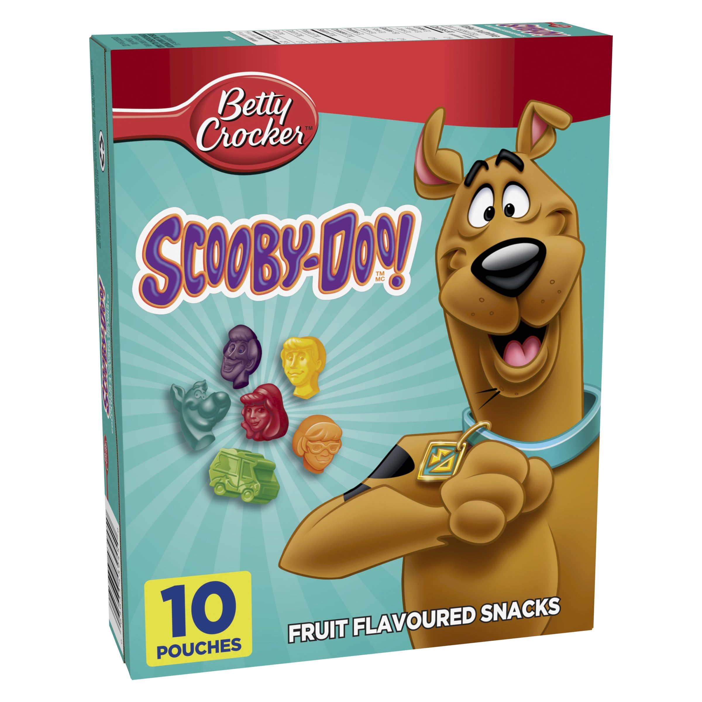 Betty Crocker Fruit Snacks SE33 Scooby Doo, 10ct, 226g/8oz. (Imported ...