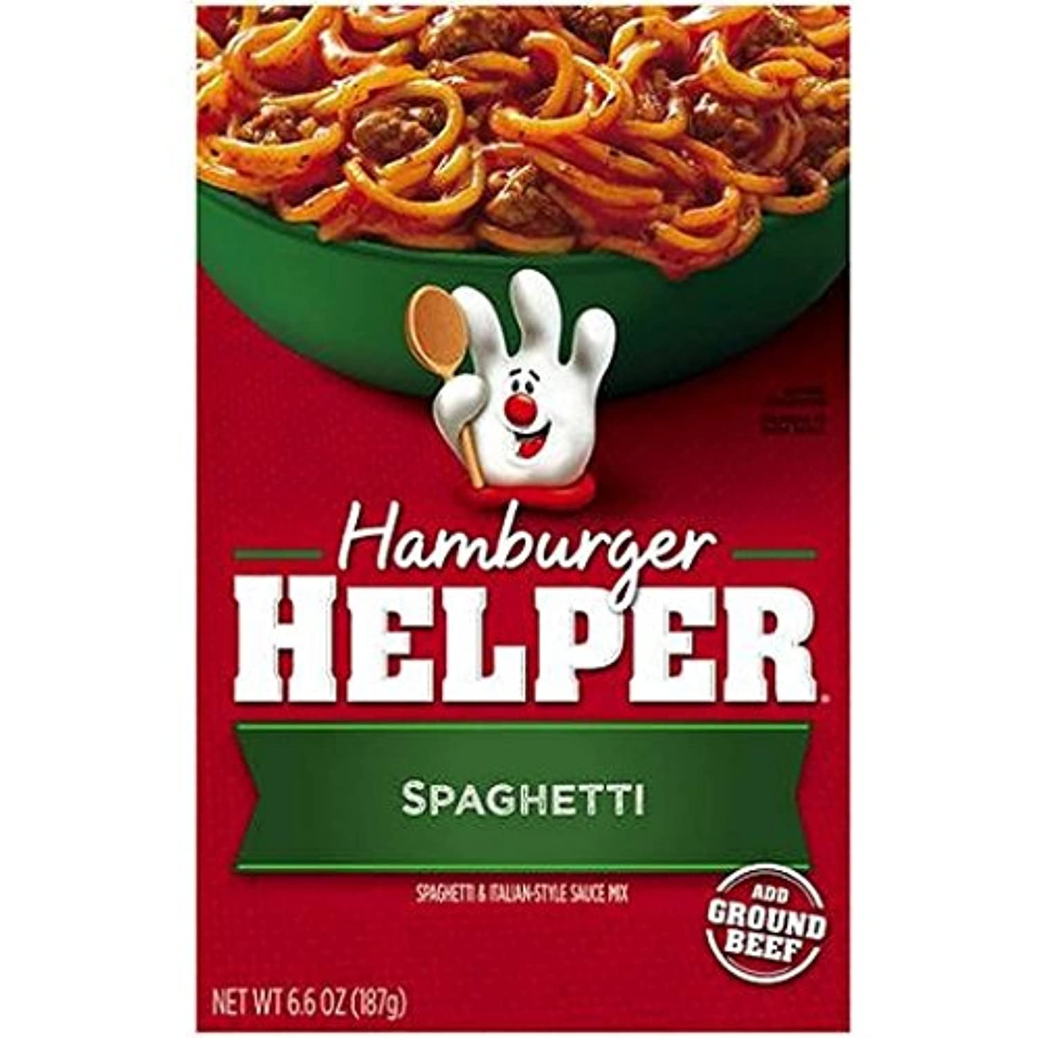 Betty Crocker, Hamburger Helper, Spaghetti, 6.6Oz Box (Pack Of 6 ...