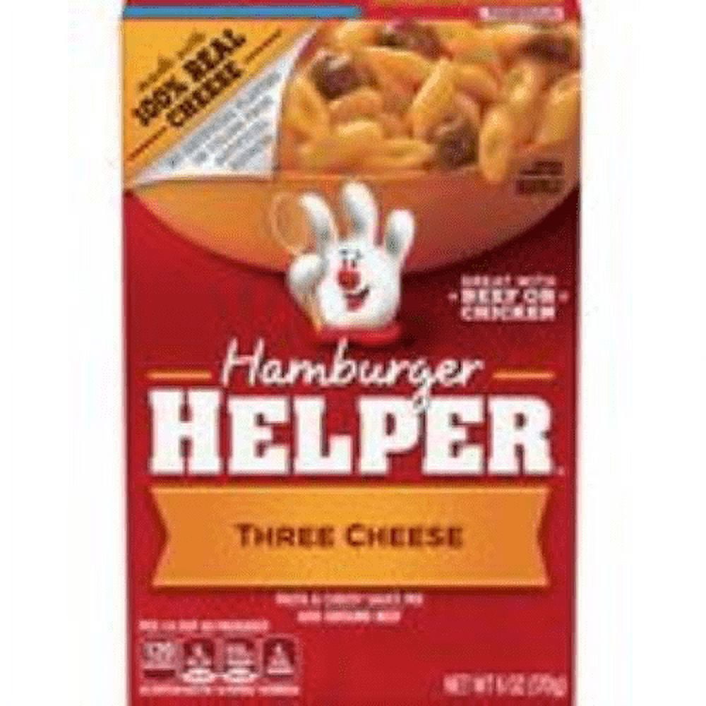 Betty Crocker Hamburger Helper Three Cheese Hamburger 6 Oz Box (Pack of ...