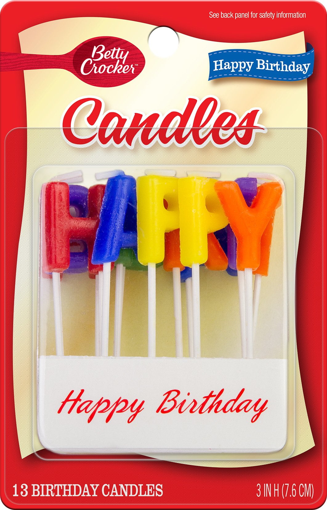 Betty Crocker Happy Birthday Candles (Pack of 72) - Walmart.com