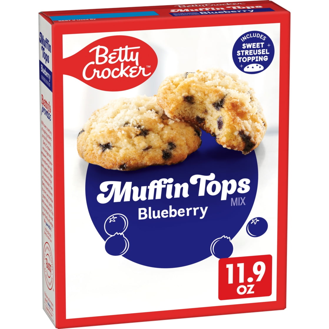 Betty Crocker Blueberry Muffin Tops Mix with Topping, Add Water - 11.9 ...
