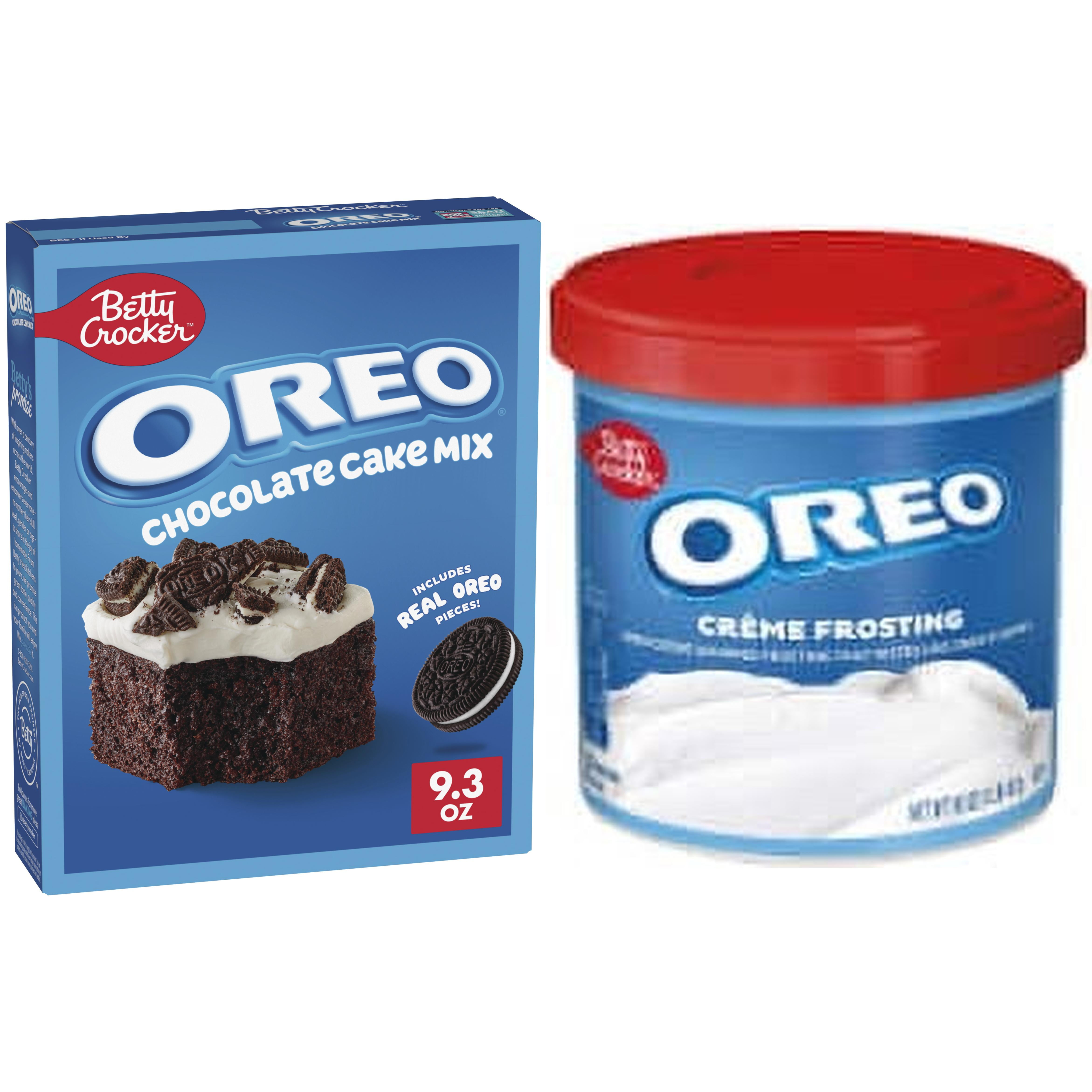 Betty Crocker OREO Chocolate Cake Mix, Baking Mix With OREO Cookie ...