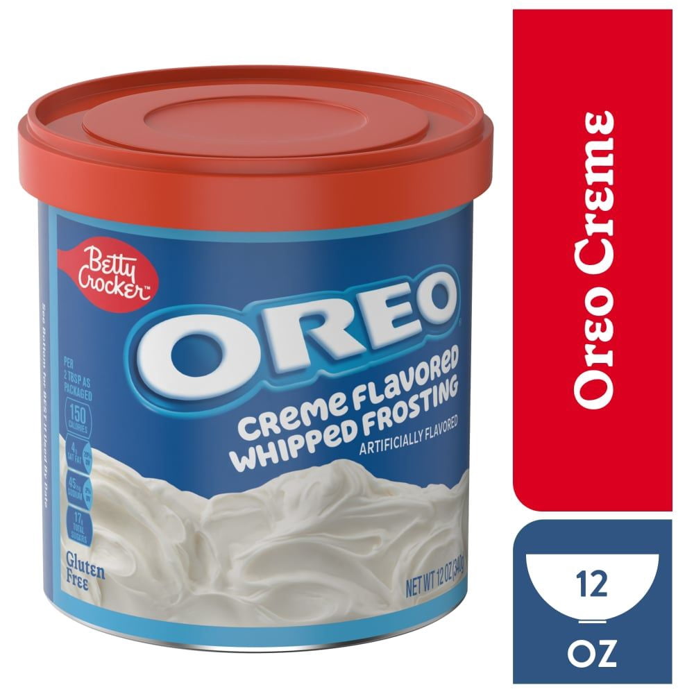 Betty Crocker OREO Crème Flavored Gluten Free Whipped Frosting 12 oz ...