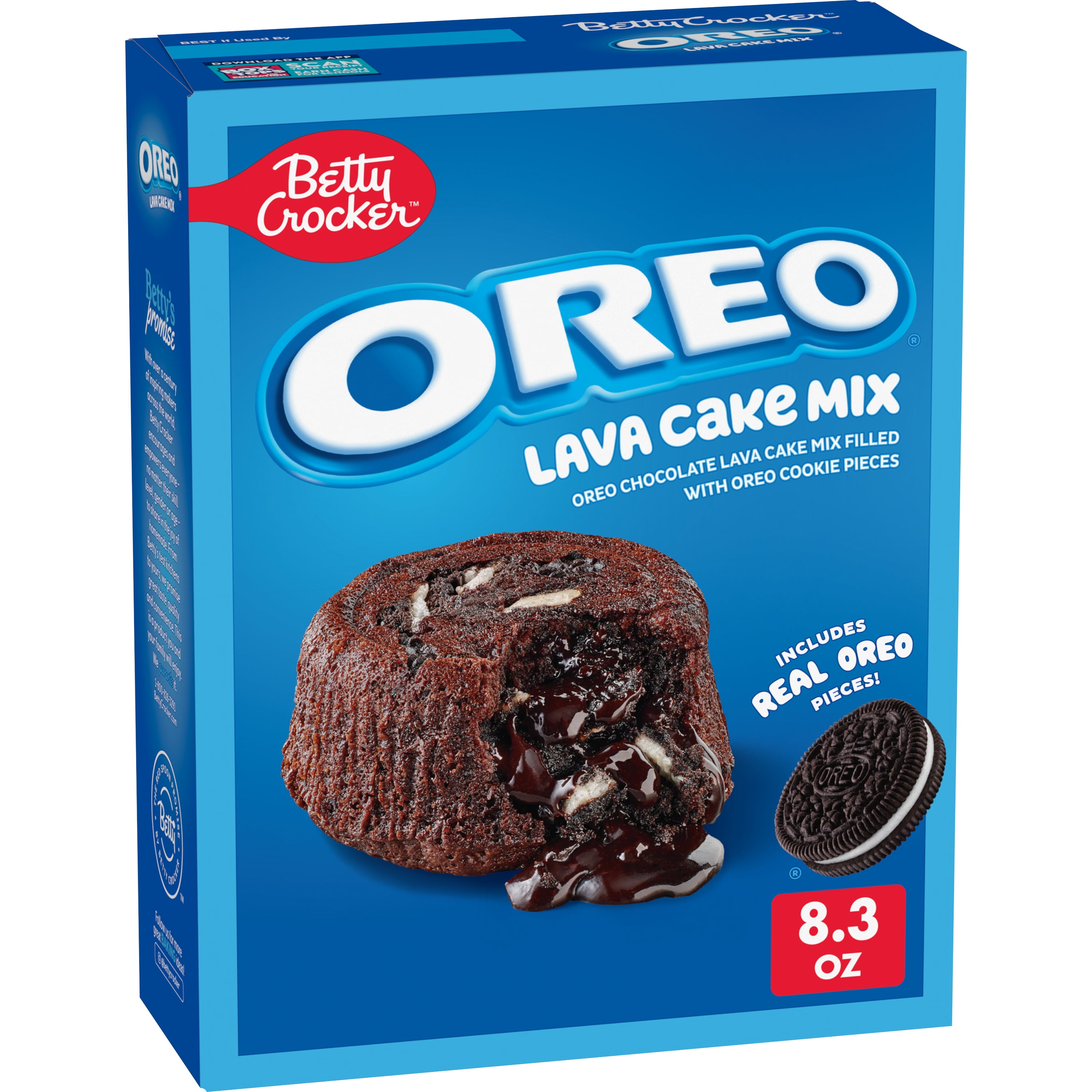Betty Crocker OREO Lava Cake Mix, Chocolate Cake Mix With OREO Cookie ...