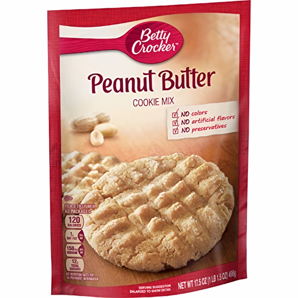 Betty Crocker Peanut Butter Cookie Mix (Pack of 20) - Walmart.com