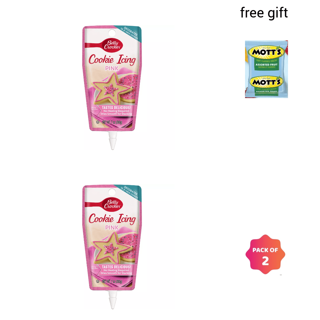 Betty Crocker Pink Cookie Icing - 7oz PACK OF 2 - Walmart.com
