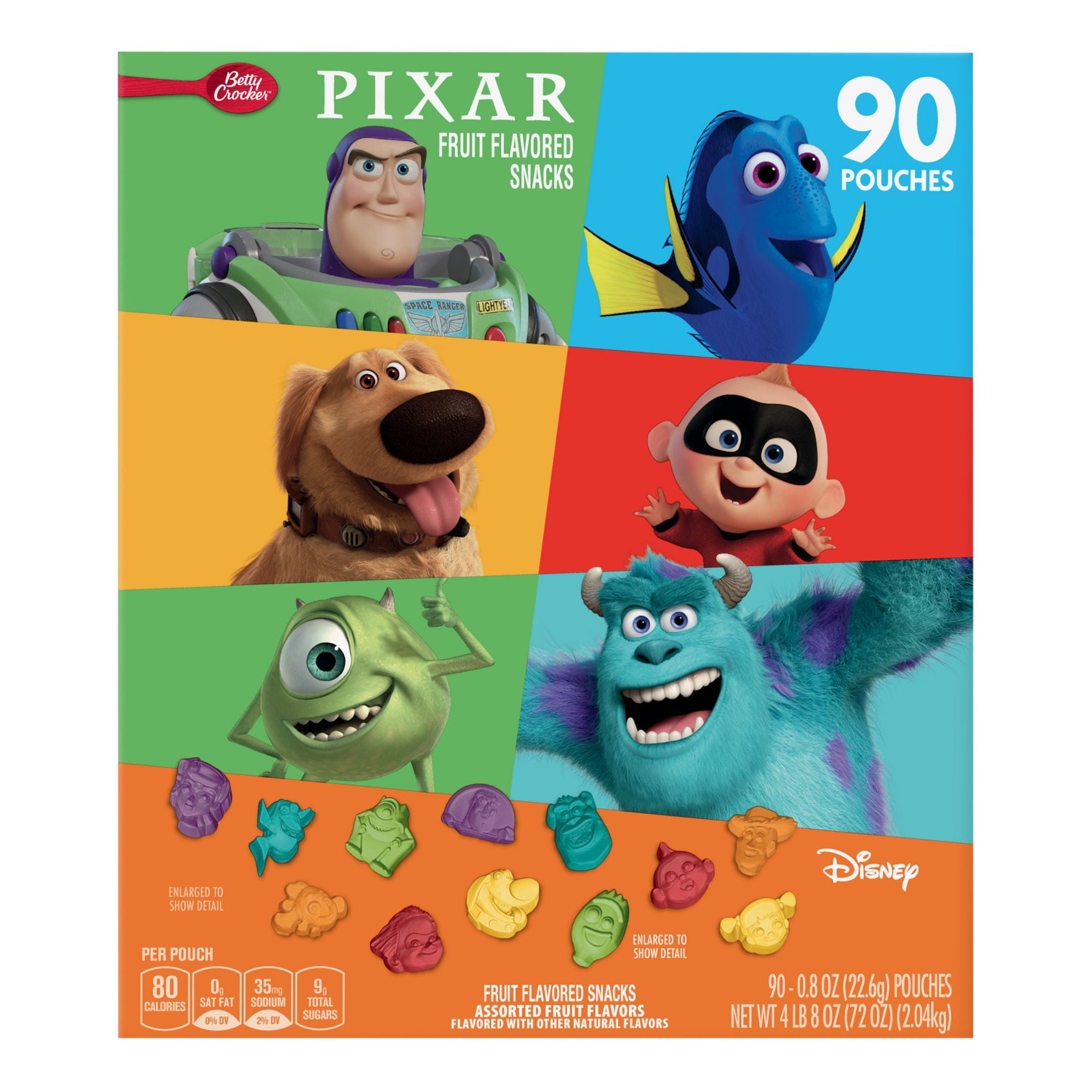 Betty Crocker Pixar Fruit Snacks 90 Ct