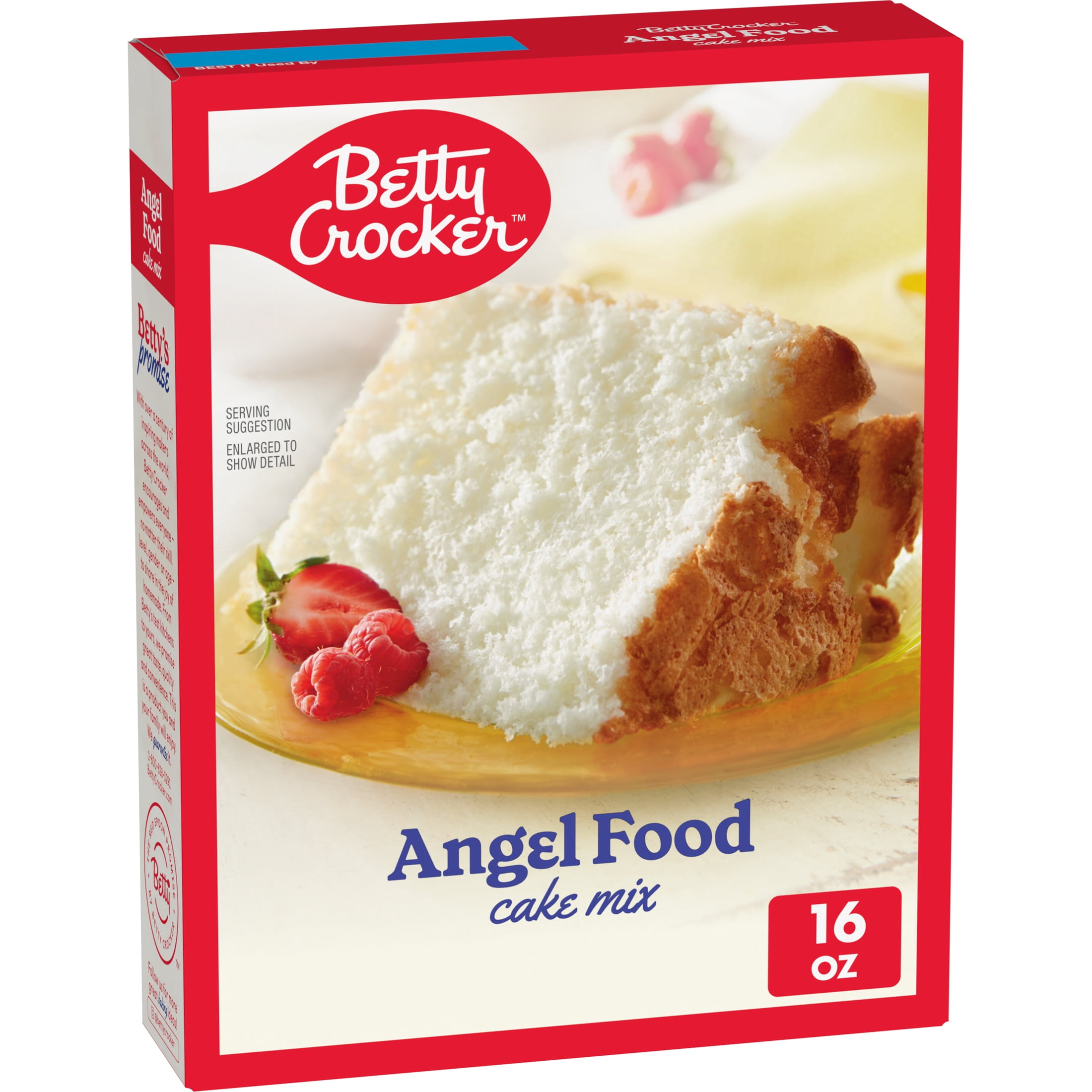 Betty Crocker Angel Food Cake Mix, Ready to Bake, 16 oz - Walmart.com