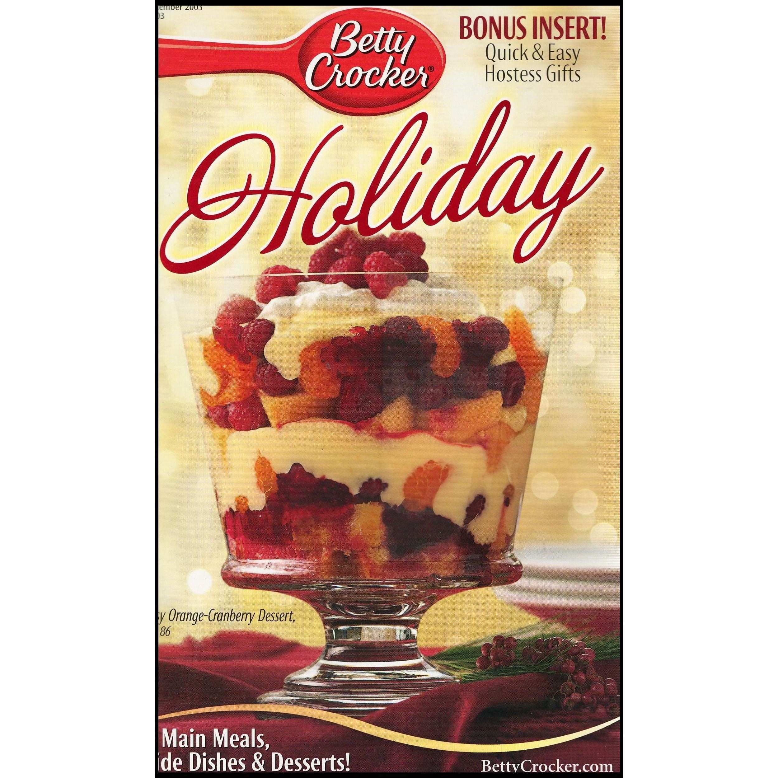 Betty Crocker Recipe Magazine #203: Holiday: Bonus Insert! Quick & Easy ...