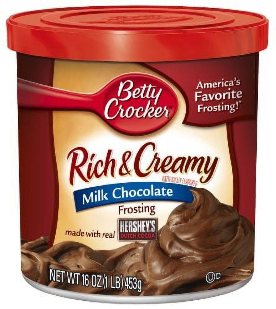 Betty Crocker Rich & Creamy Milk Chocolate Frosting 16 oz (Pack of 16 ...