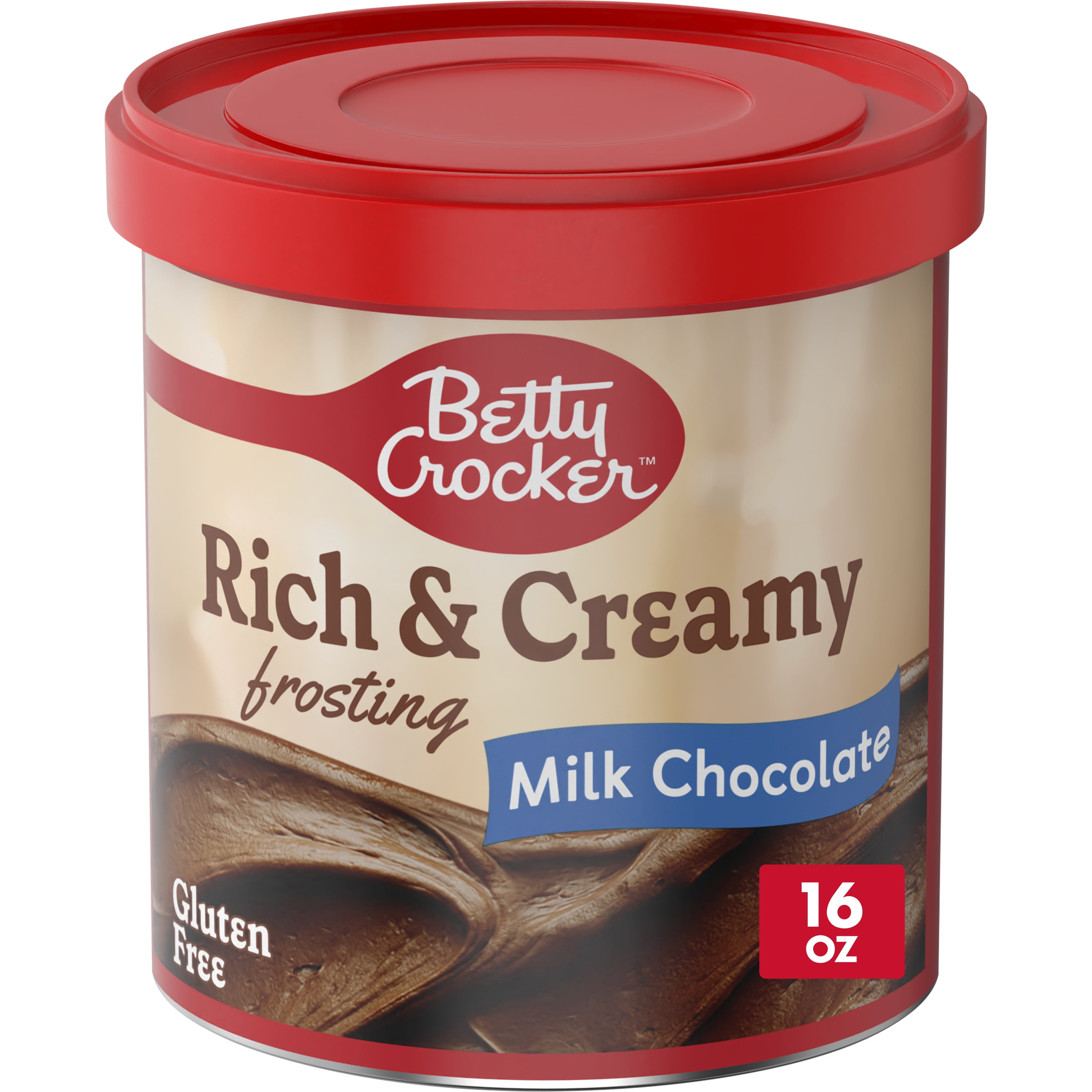 Betty Crocker Rich Creamy Milk Chocolate Frosting Gluten Free Frosting 16 oz Walmart
