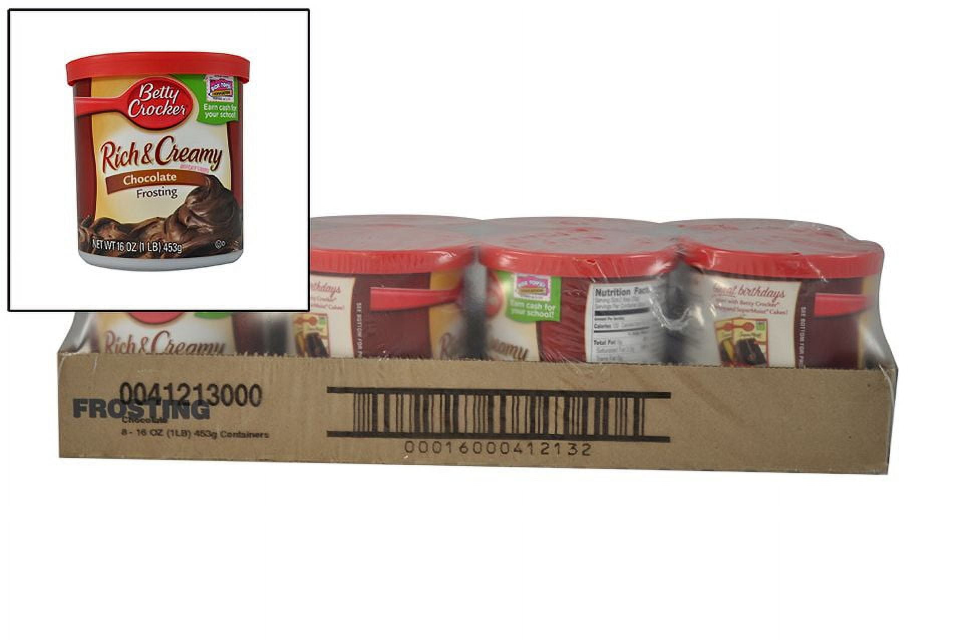 Betty Crocker Rich and Creamy Chocolate Frosting, 16 Ounce -- 8 per ...