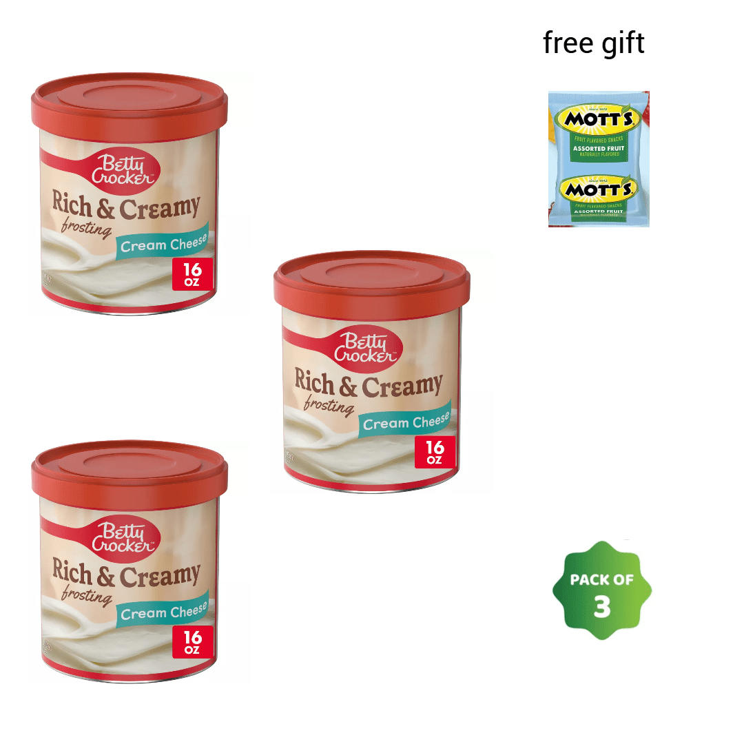 Betty Crocker Rich and Creamy Cream Cheese Frosting - 16oz PACK OF 3 ...