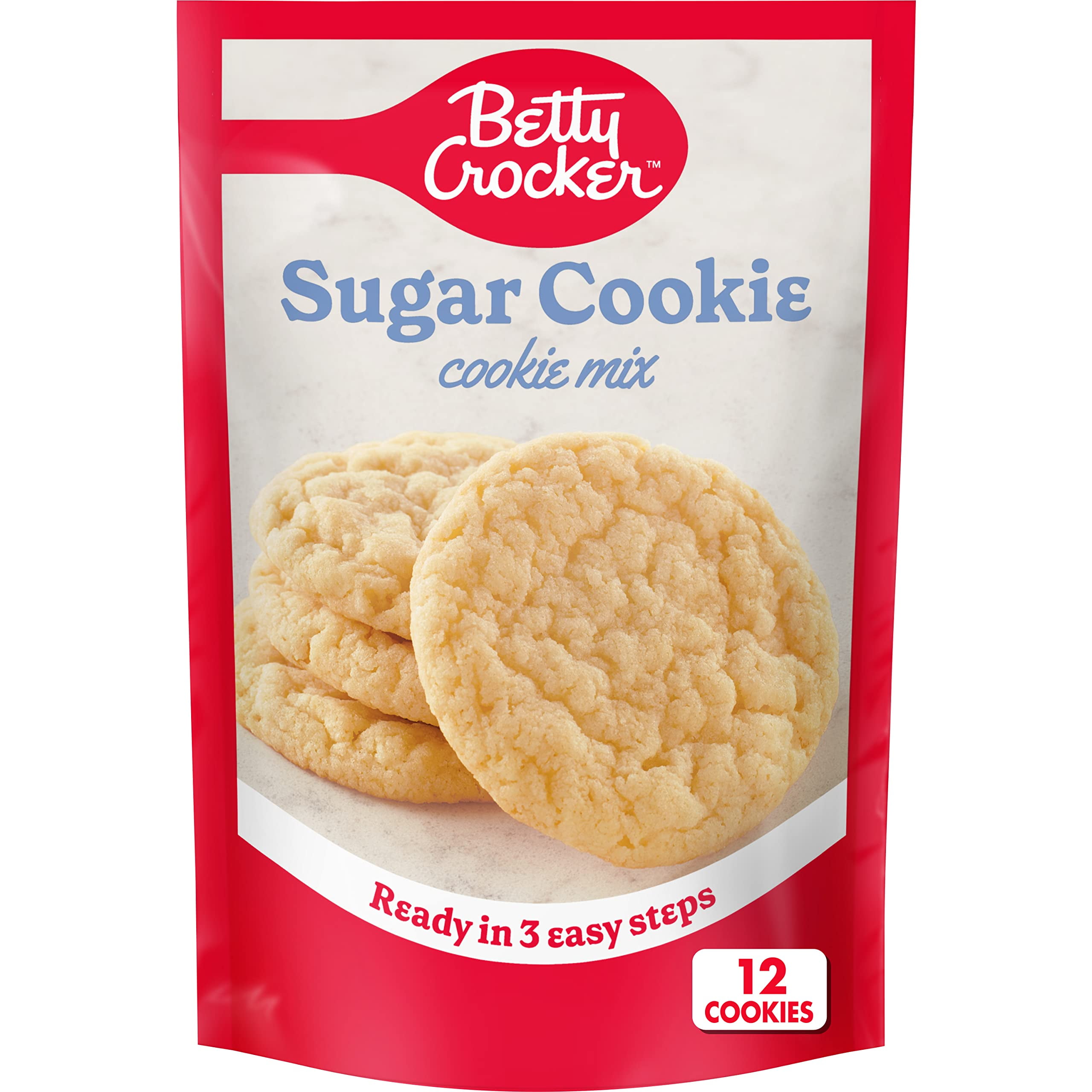 Betty Crocker Sugar Cookie Mix, Makes Twelve (12) 2-Inch Cookies, 6.25 ...