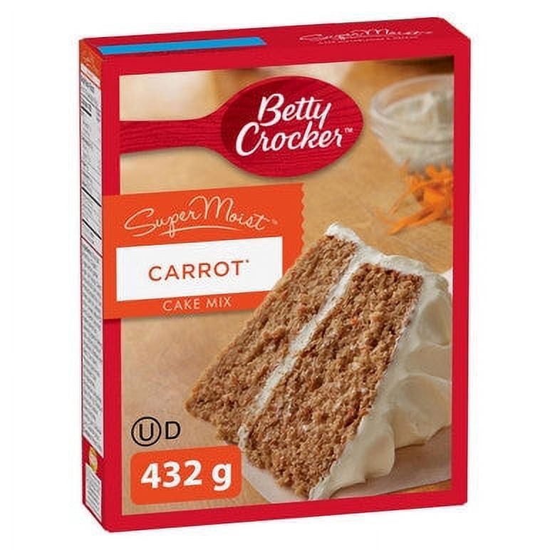 Betty Crocker SuperMoist Carrot Cake Mix, 432g/15 oz. Box - Walmart.com