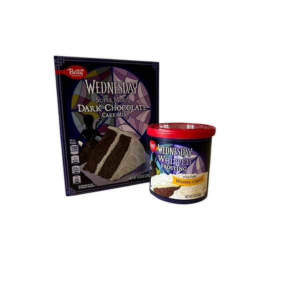 Betty Crocker Wednesday Super Moist Dark Chocolate Cake Mix & Whipped ...