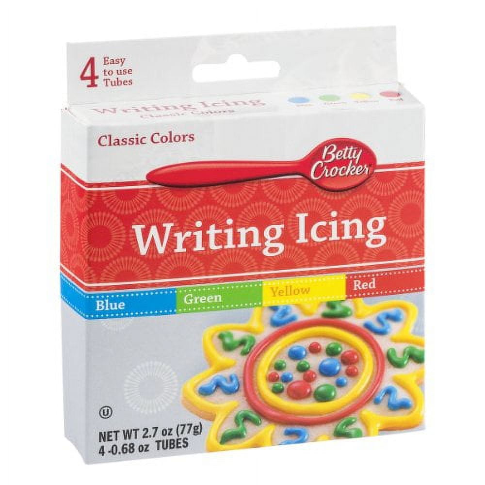Betty Crocker, Writing Icing Classic Colors, 2.7 Oz - Walmart.com
