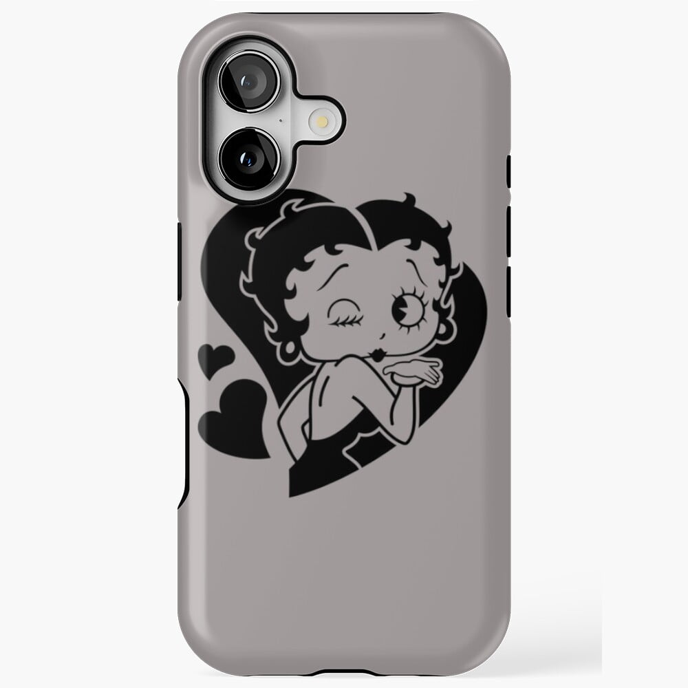 Betty Heart Cute Retro Inspired Graphic Art Phone Case for 17/15/14/13 ...