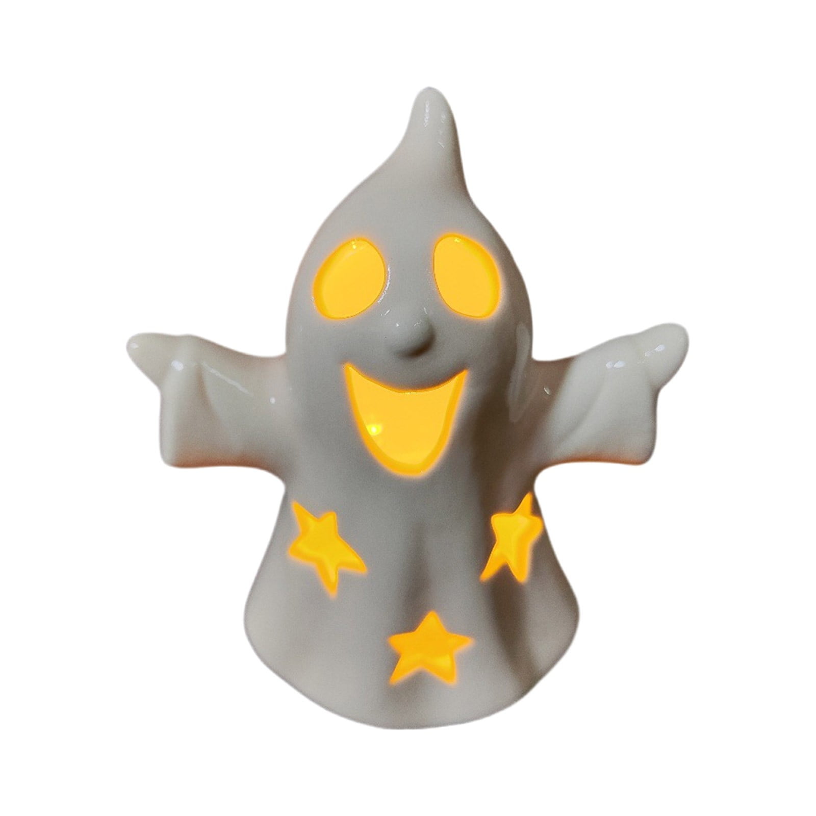Betty LED Bat & Ghost Ceramic Light - Gothic Halloween Decor for Indoor ...