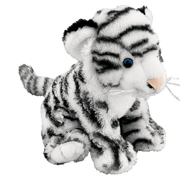 New 8" Betty the White Tiger Stuffed Animal - Realistic Plush Siberian ...