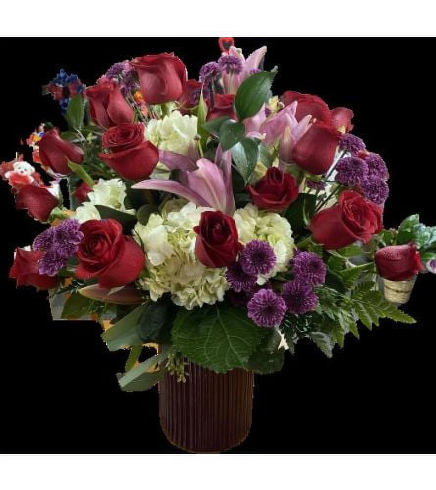 Betty's Flower Shop Merlot & Roses - Walmart.com