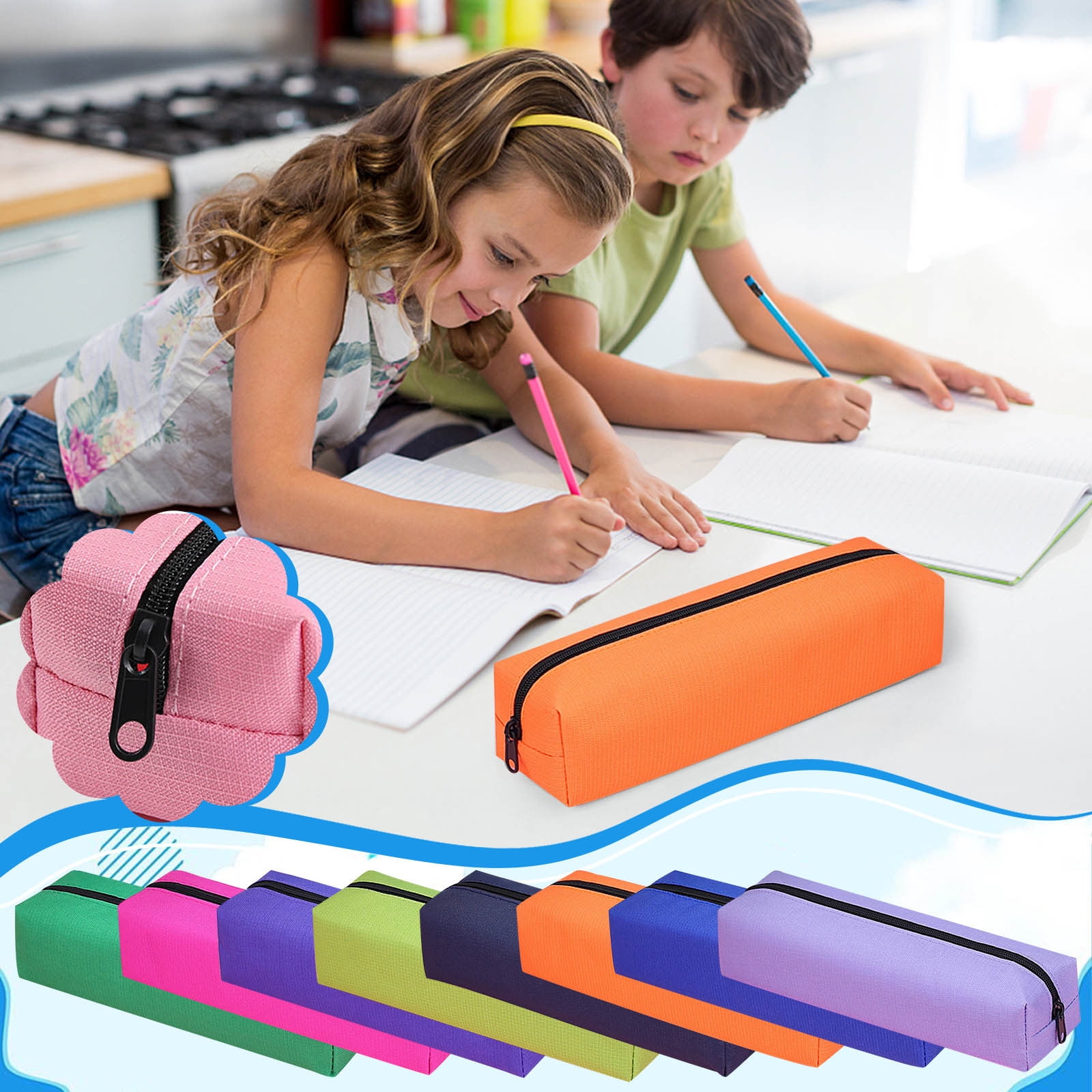 Beturest Pencil Pouch Savings Aesthetic Pencil Case Pen, Pencil & Marker Cases Pencil Bag Pouch ...