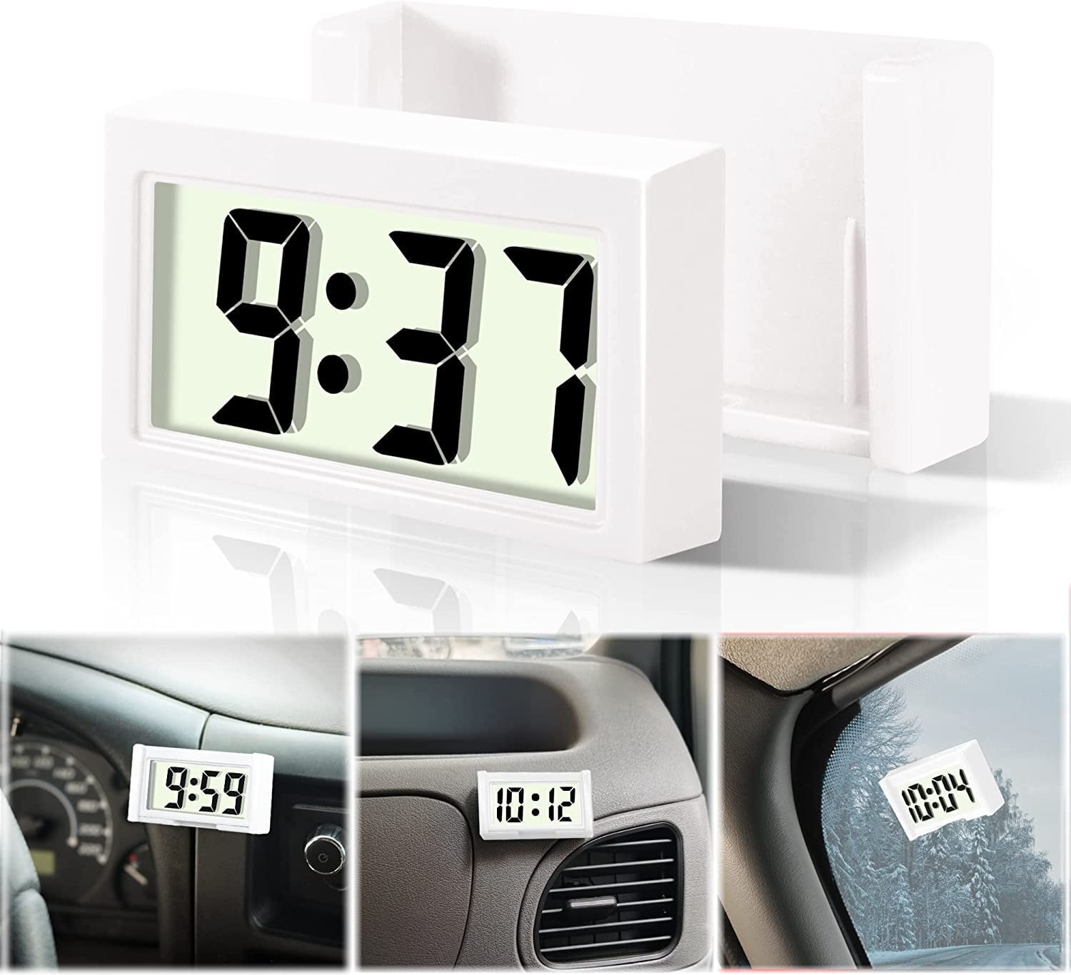 Betus Car Dashboard Digital Clock - Vehicle Adhesive Clock with Jumbo ...
