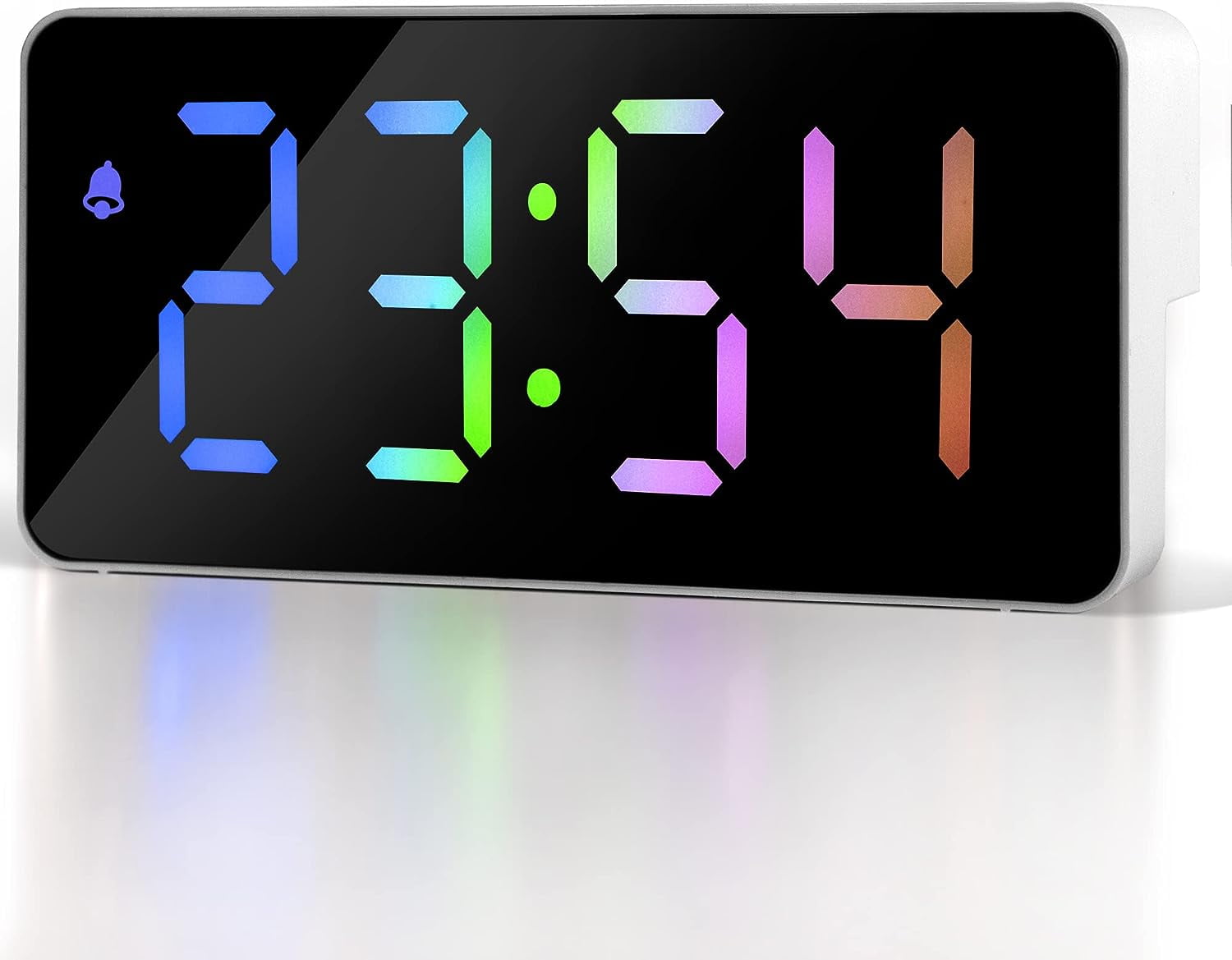 Betus Rainbow Digital Alarm Clock - Compact Modern Desk Clock RGB ...