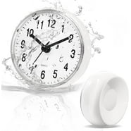 Sana's White Bathroom Shower Rope Clock with Stand. Water Resistant ...
