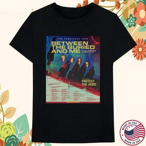 Between The Buried And Me Protest The Hero Us Spring 2025 Tour T-shirt ...
