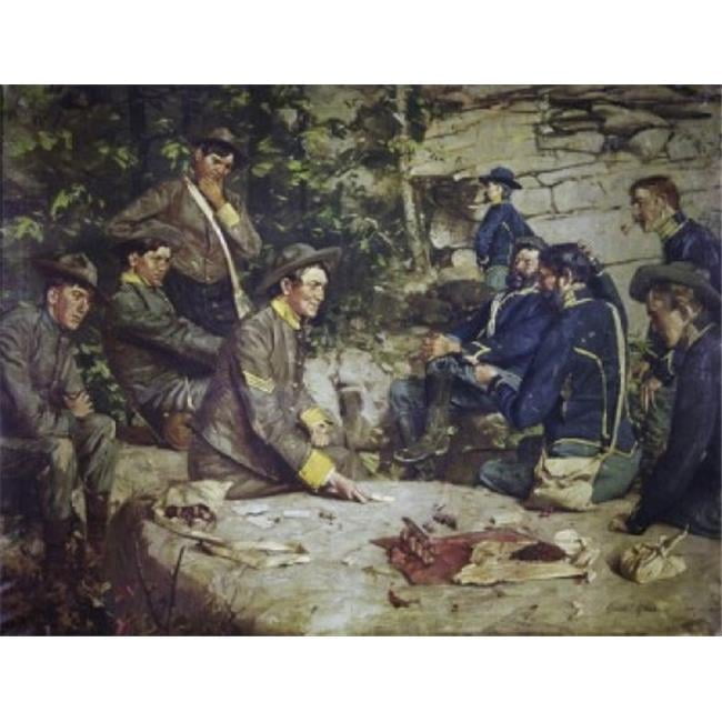 Between the Lines Gilbert Gaul 1855-1919 American Poster Print - 18 x ...