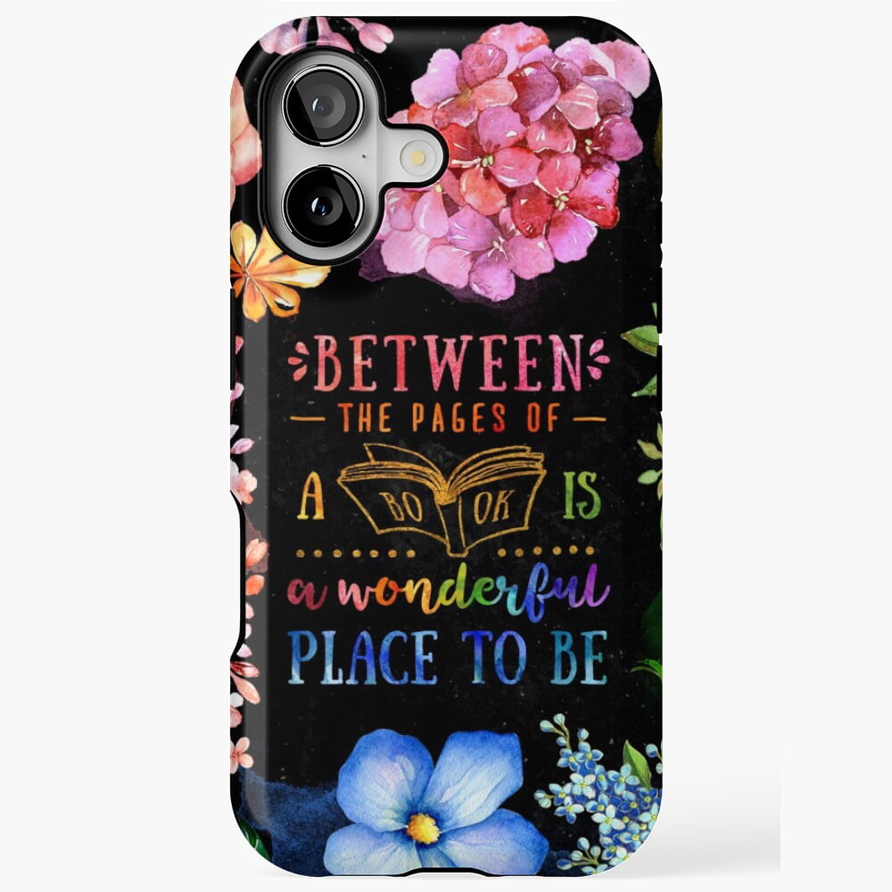 Between the Pages Black Graphic Artwork iPhone 17 to 11 Pro Max ...