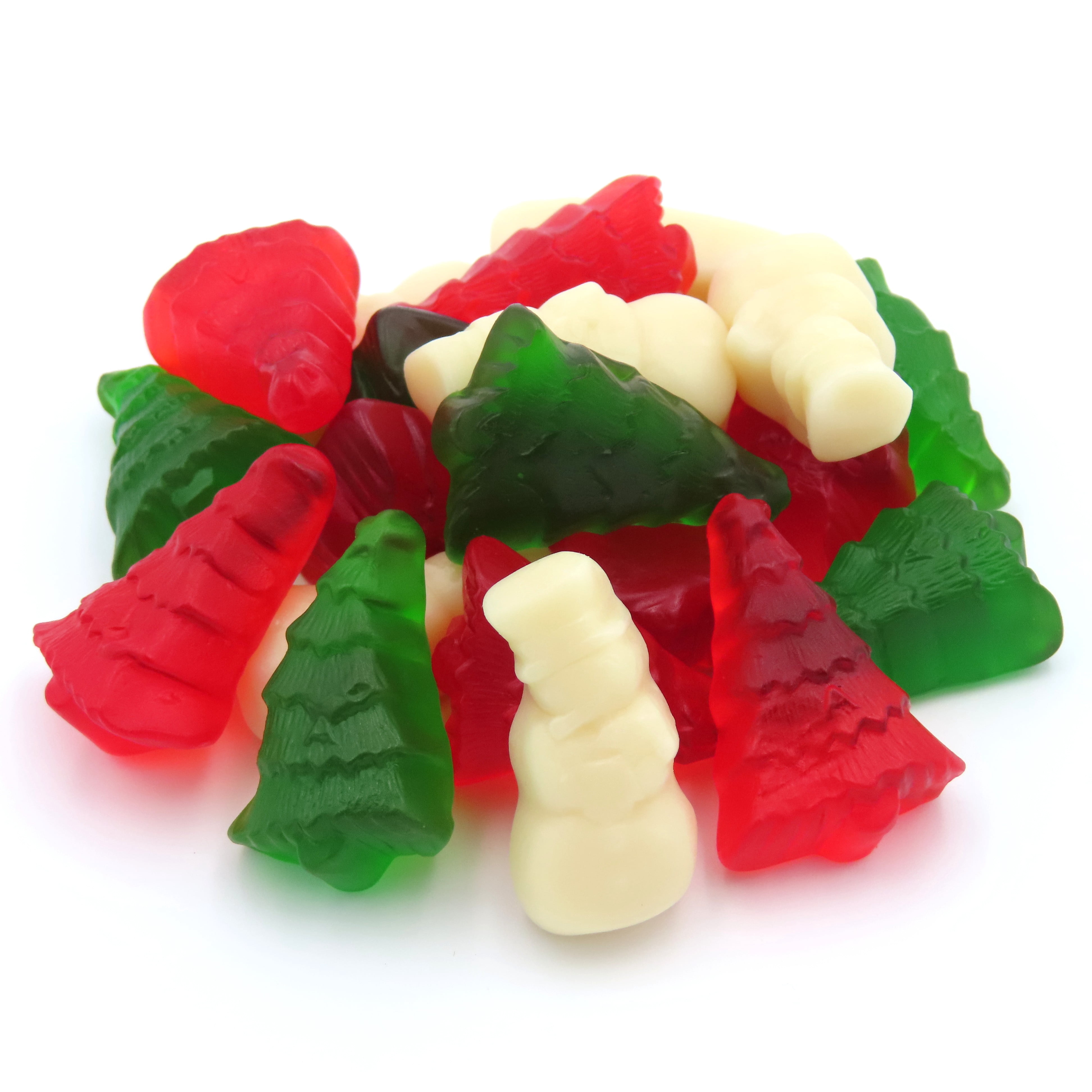 Beulah's Gummy Christmas Trees and Snowmen, 1 Pound Package, 75 Pieces ...