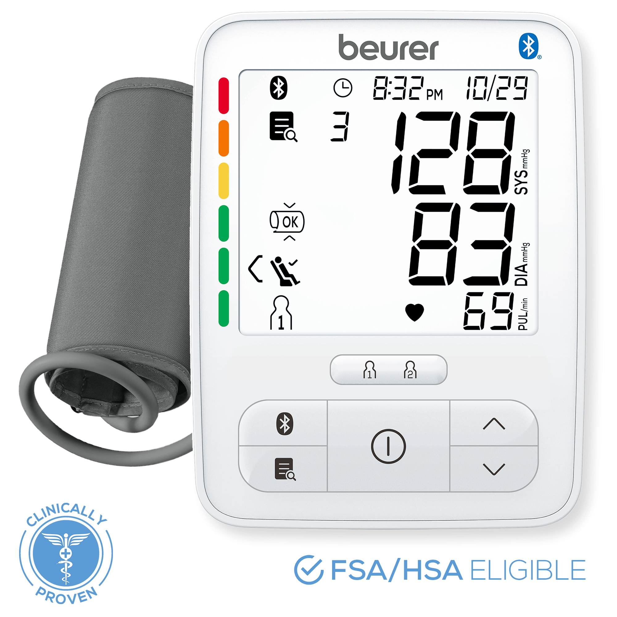 LifeSource Premium Upper Arm Blood Pressure Monitor with XL Cuff ...