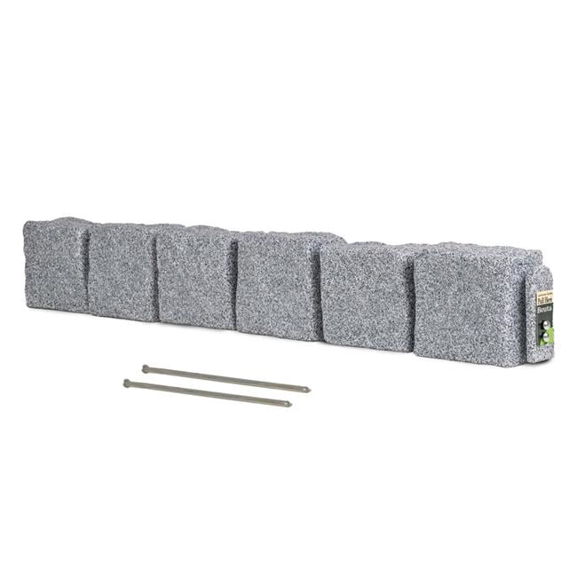 Beuta 6 Block 4 ft. Sections with 2 Spikes Greystone - Walmart.com