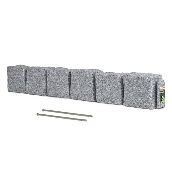 Beuta 6 Block 4 ft. Sections with 2 Spikes Greystone - Walmart.com