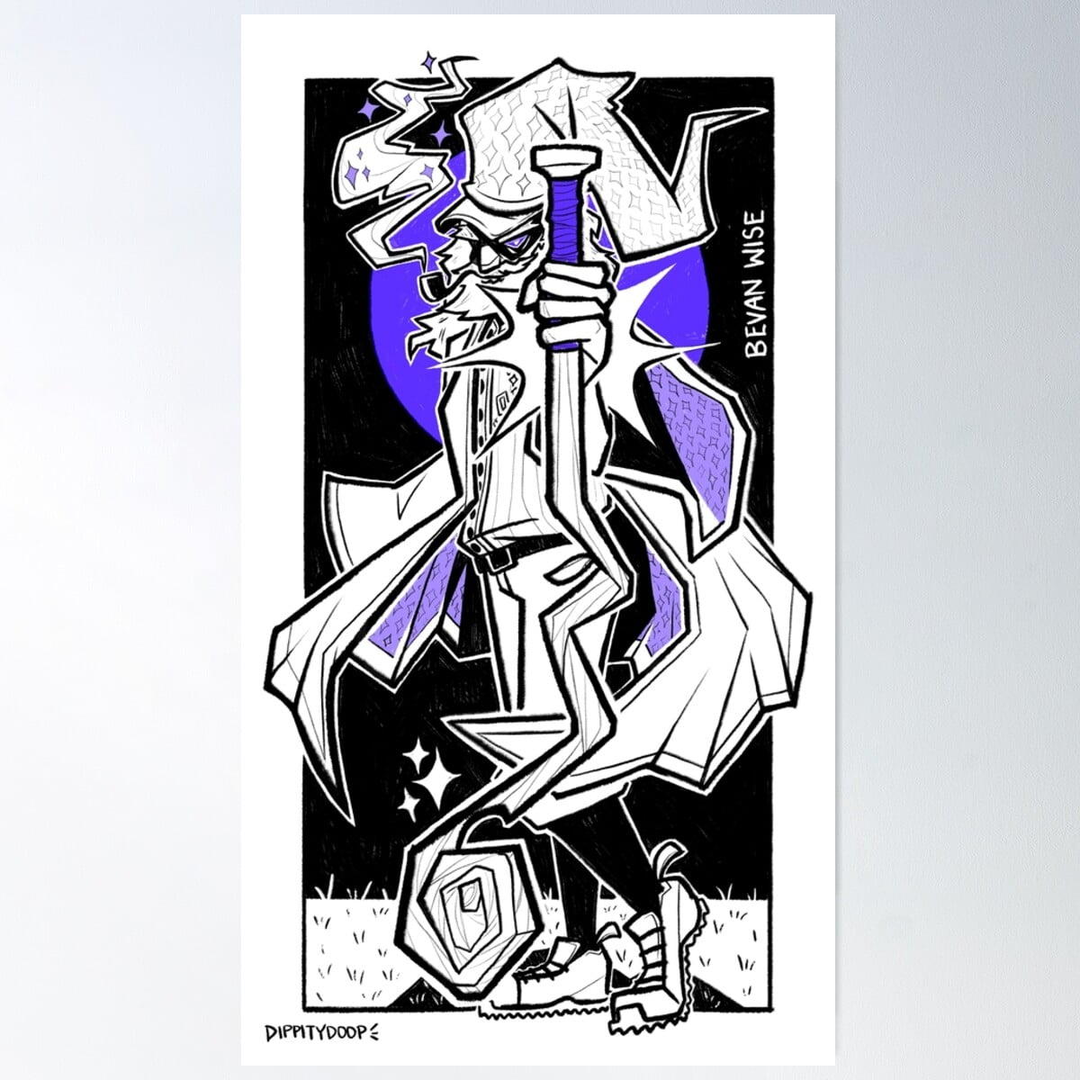 Bevan Wise Poster Wall Art, Modern Wall Decor For Living Room Bedroom ...